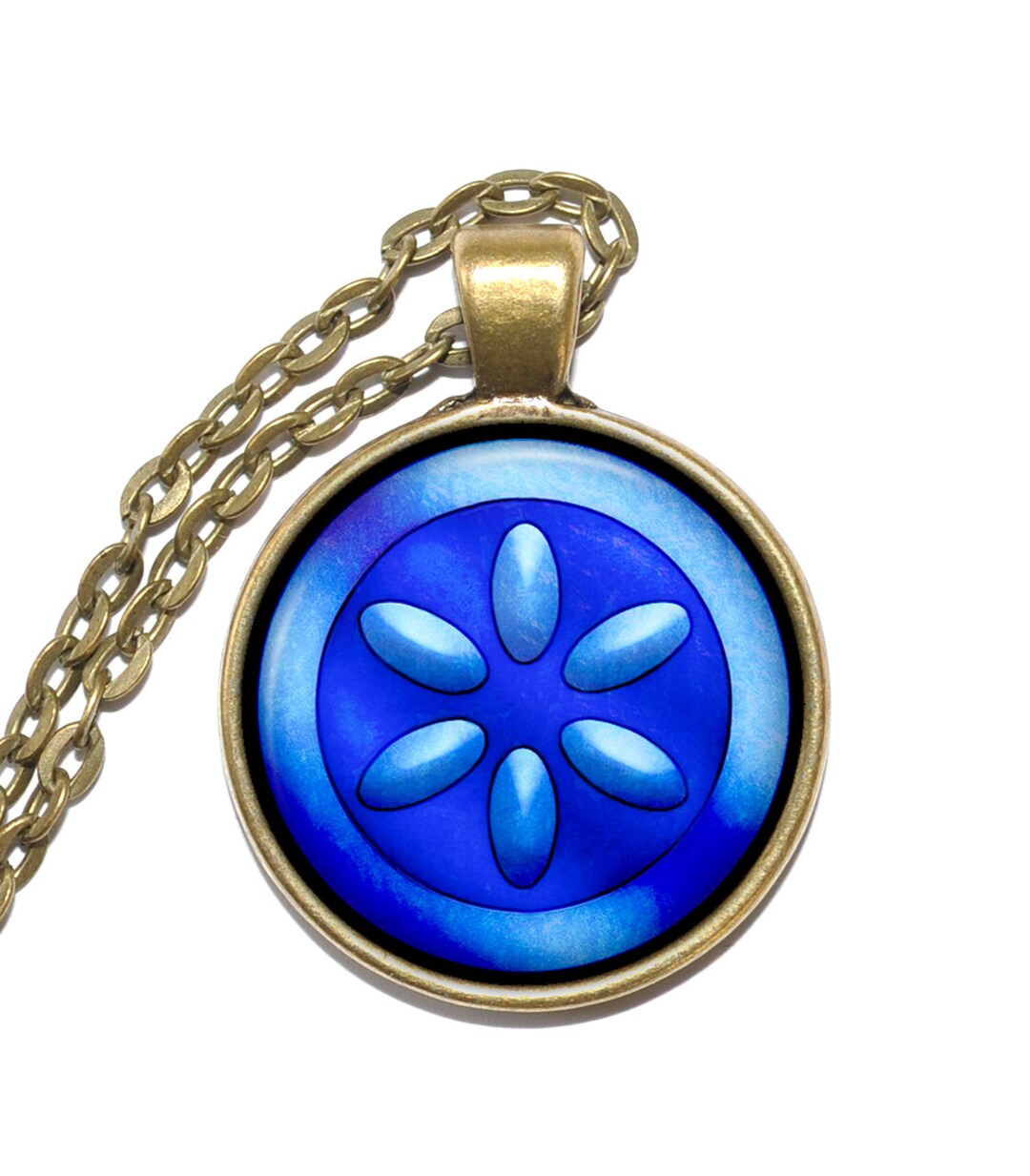 WATER MEDALLION Necklace, Legend of Zelda, Link, Ocarina of Time, Six ...
