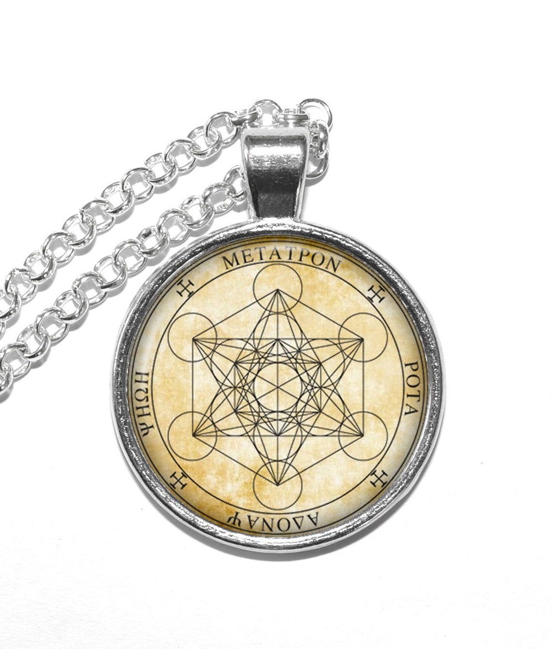 ARCHANGEL METATRON SIGIL Necklace Puritan Archangel Sacred | Etsy