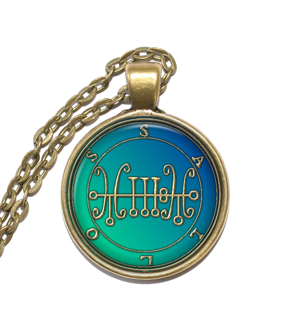 SALLOS Necklace, Saleos, Sigil, Demon Duke, Day Demon, Goetia, Goetic ...