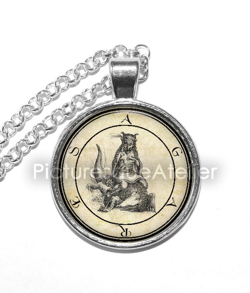 AGARES Necklace Agreas Demon Duke Day Demon Goetia Goetic - Etsy