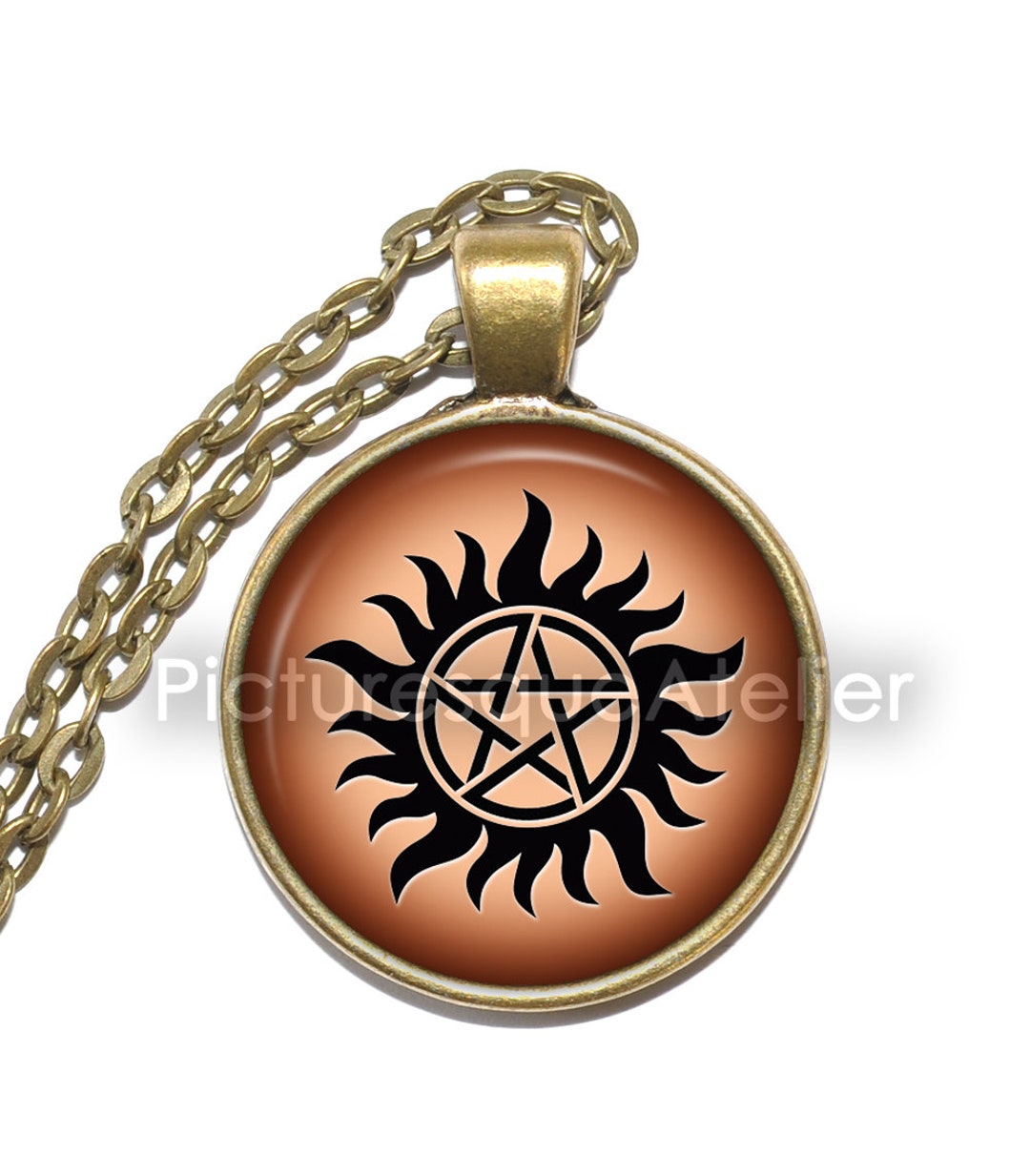 ANTI-POSSESSION SYMBOL Necklace, Symbol, Protection, Ward, Demon, Art ...