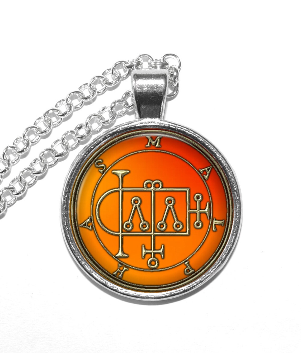 MALPHAS Necklace Sigil Demon of the Night Demon President - Etsy