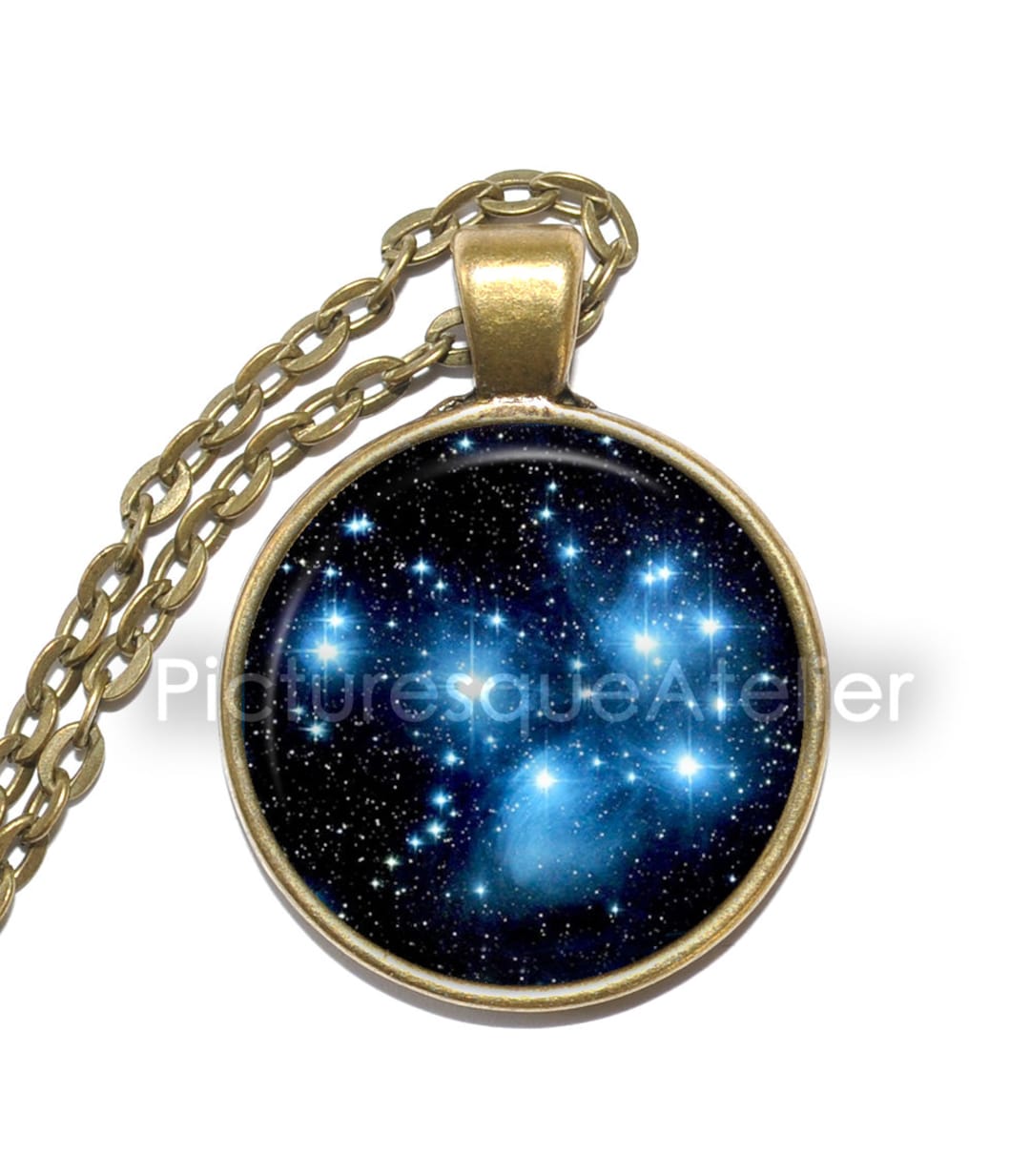 PLEIADES Necklace, Cluster of Stars, Asterism, the Seven Sisters ...