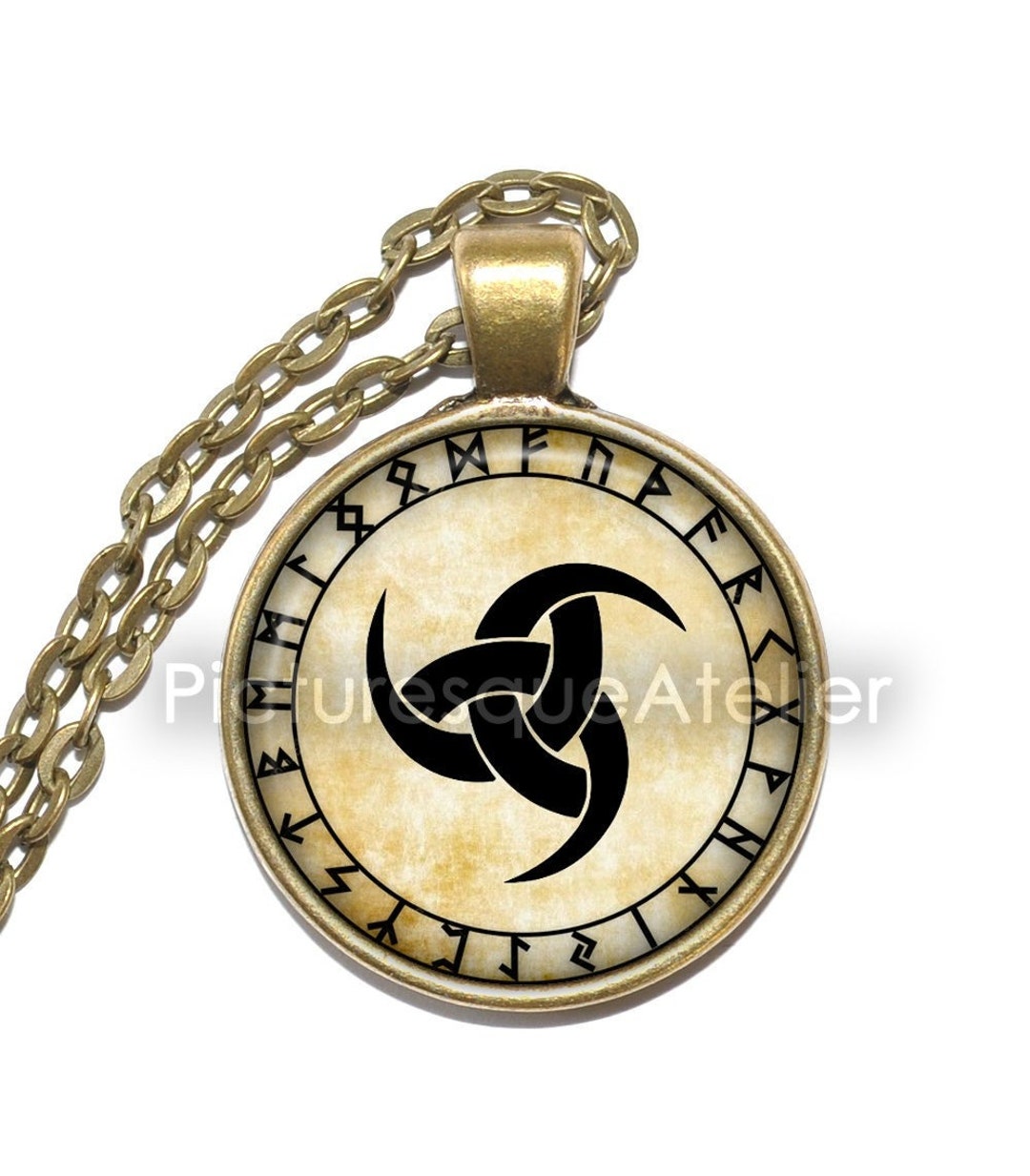 ODIN'S HORN VIKING Necklace, Norse, Scandinavian, Oden, Odin, Symbol ...
