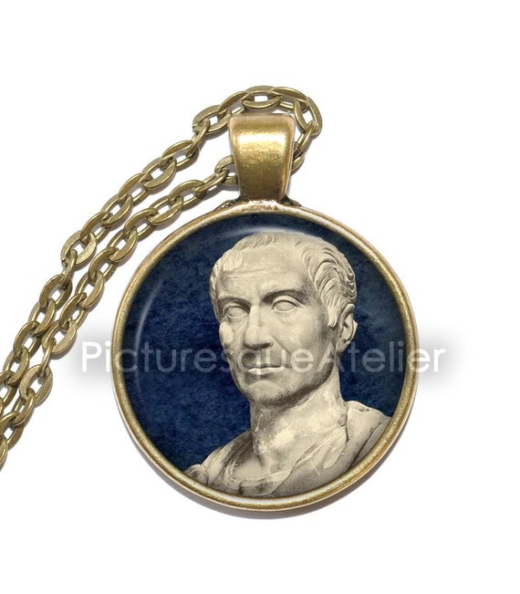 JULIUS CAESAR Necklace Roman General Statesman Dictator | Etsy