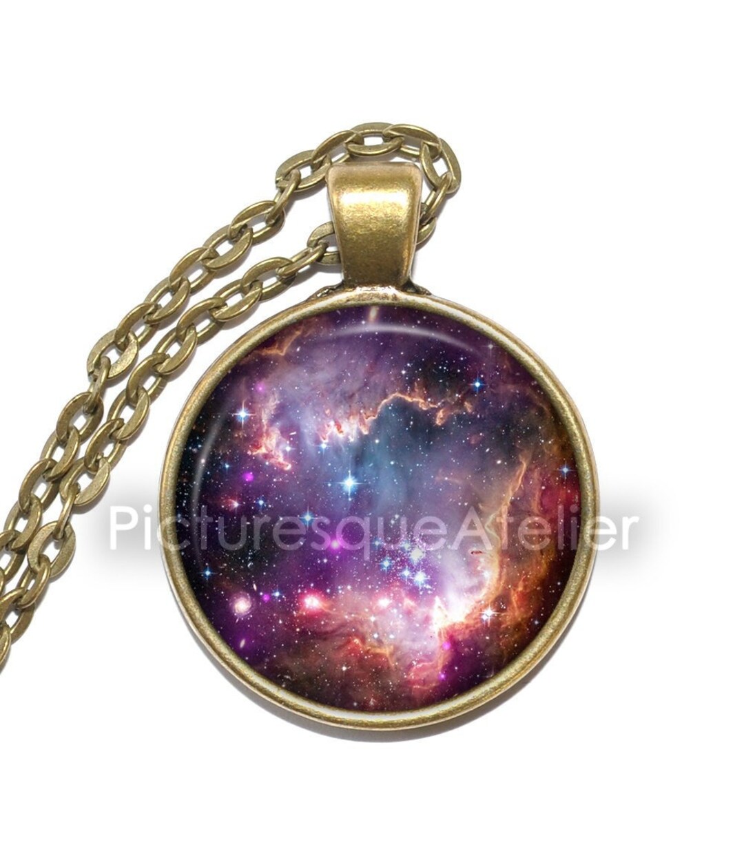 SMALL MAGELLANIC CLOUD Necklace/keyring, Dwarf Galaxy, Nubecula Minor ...