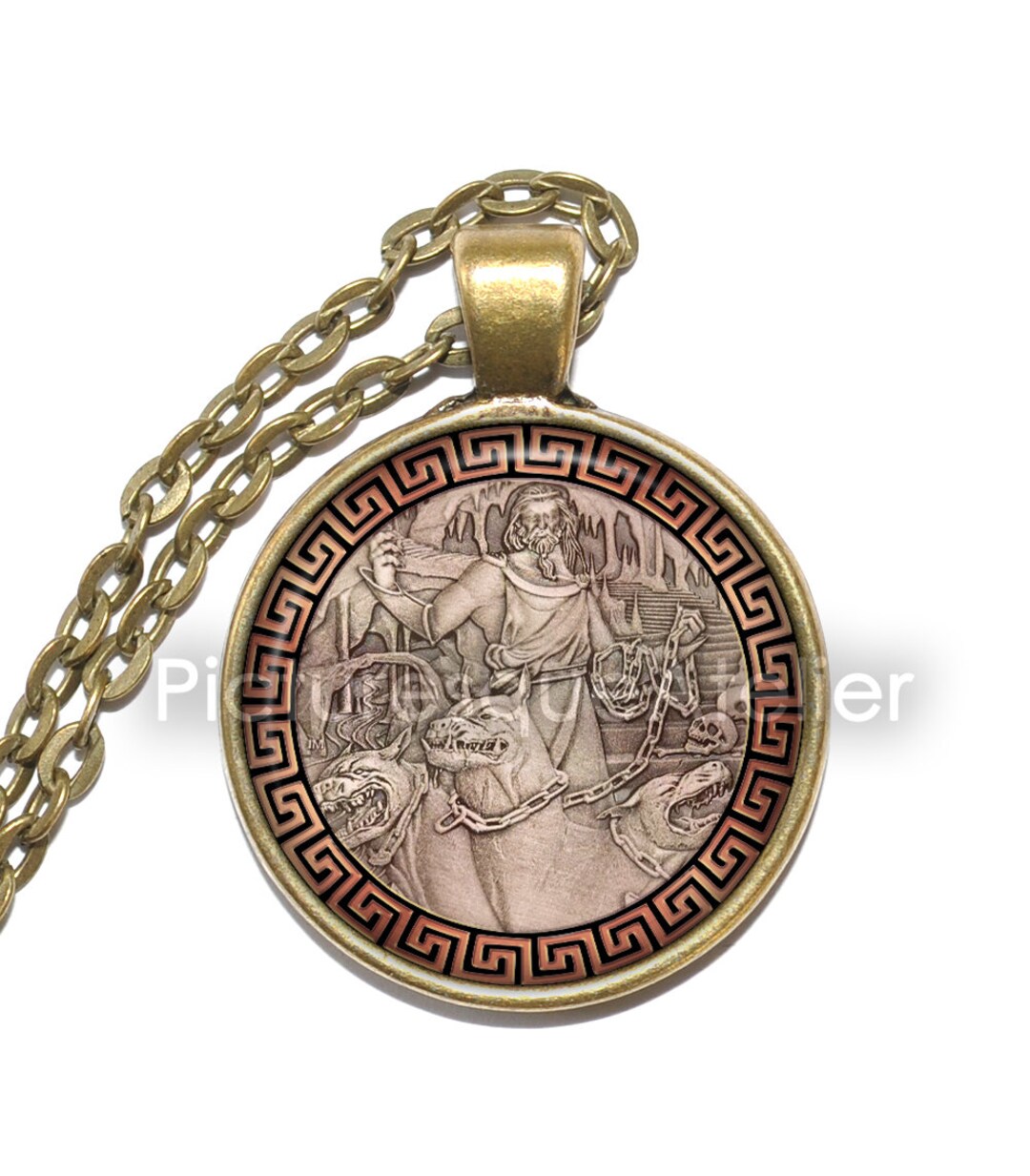 HADES Necklace, God of the Underworld, God of the Dead, the Wealthy One ...