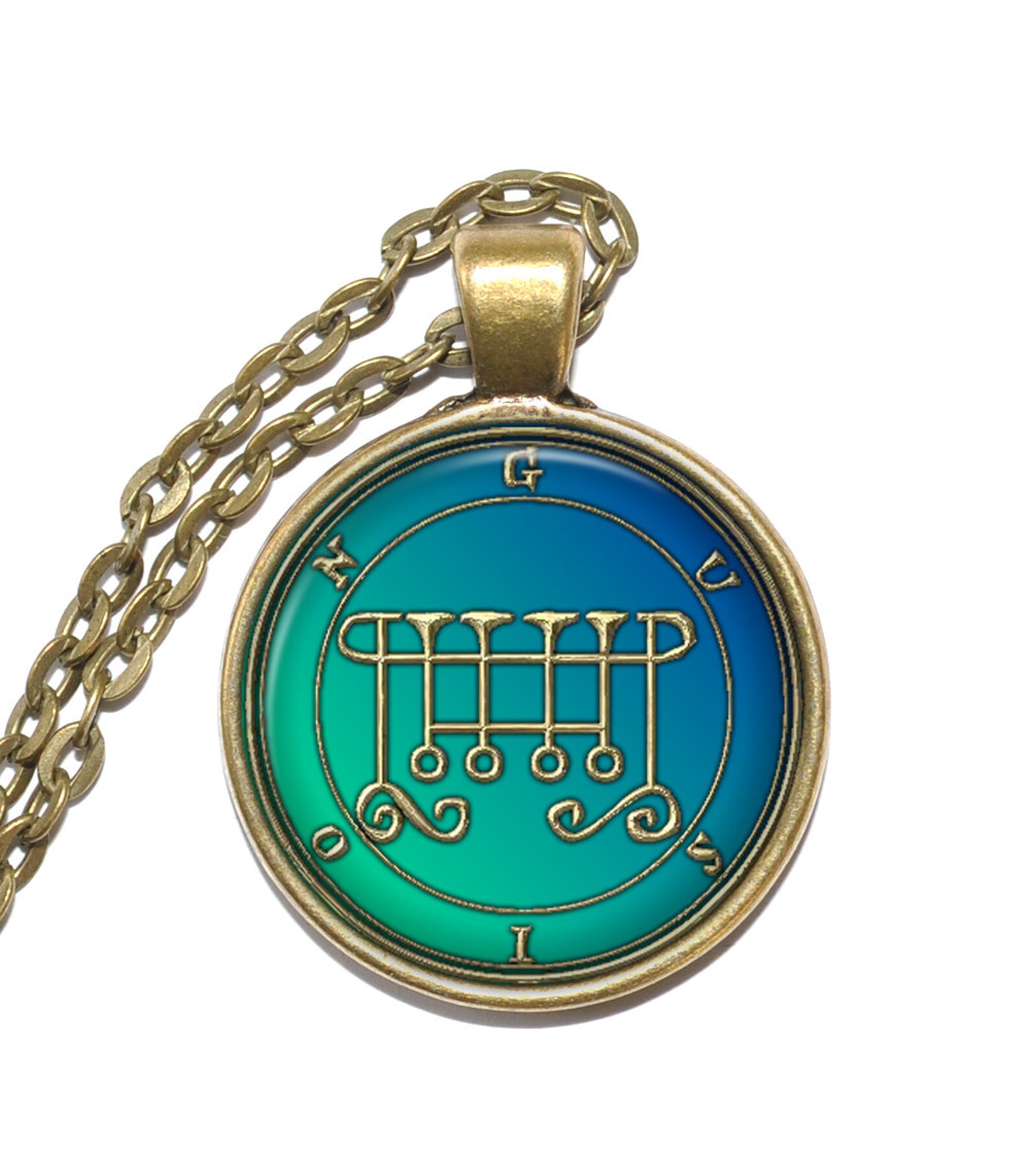 GUSION Necklace Sigil Demon Duke Day Demon Goetia Goetic - Etsy