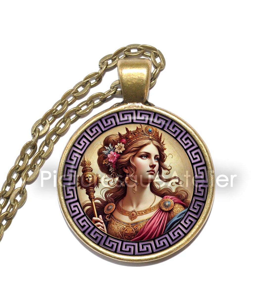HERA Necklace/keyring, Goddess of Marriage, Goddess of Childbirth, Goddess of Women, Queen of ...