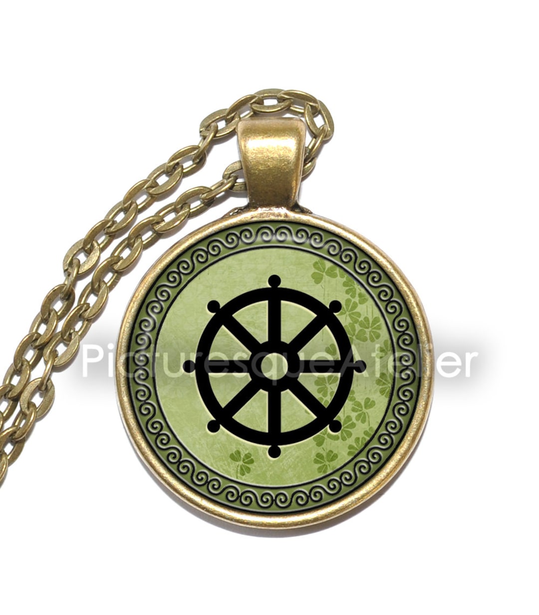 WHEEL OF TARANIS Necklace, the Thunderer, Symbol, Taranis, God of ...