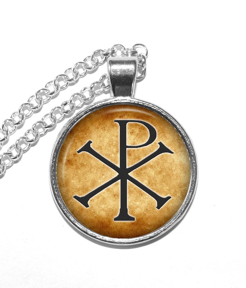 CHI RHO SYMBOL Necklace Symbol Jesus Christ Christianity - Etsy