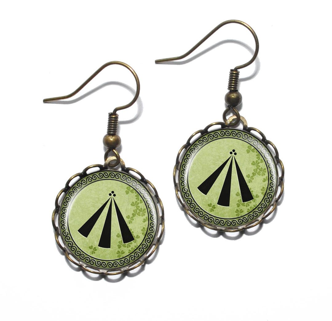 AWEN SYMBOL Earrings, Celtic, Flowing Spirit, Inspiration, Spiritual ...