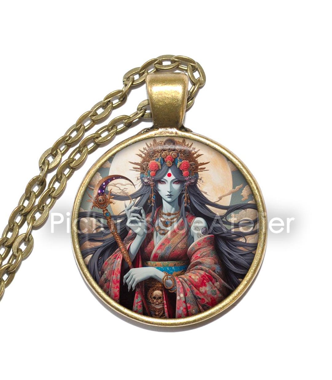 IZANAMI Necklace/keyring, Deity of Creation, Deity of Death, Izanami-no ...
