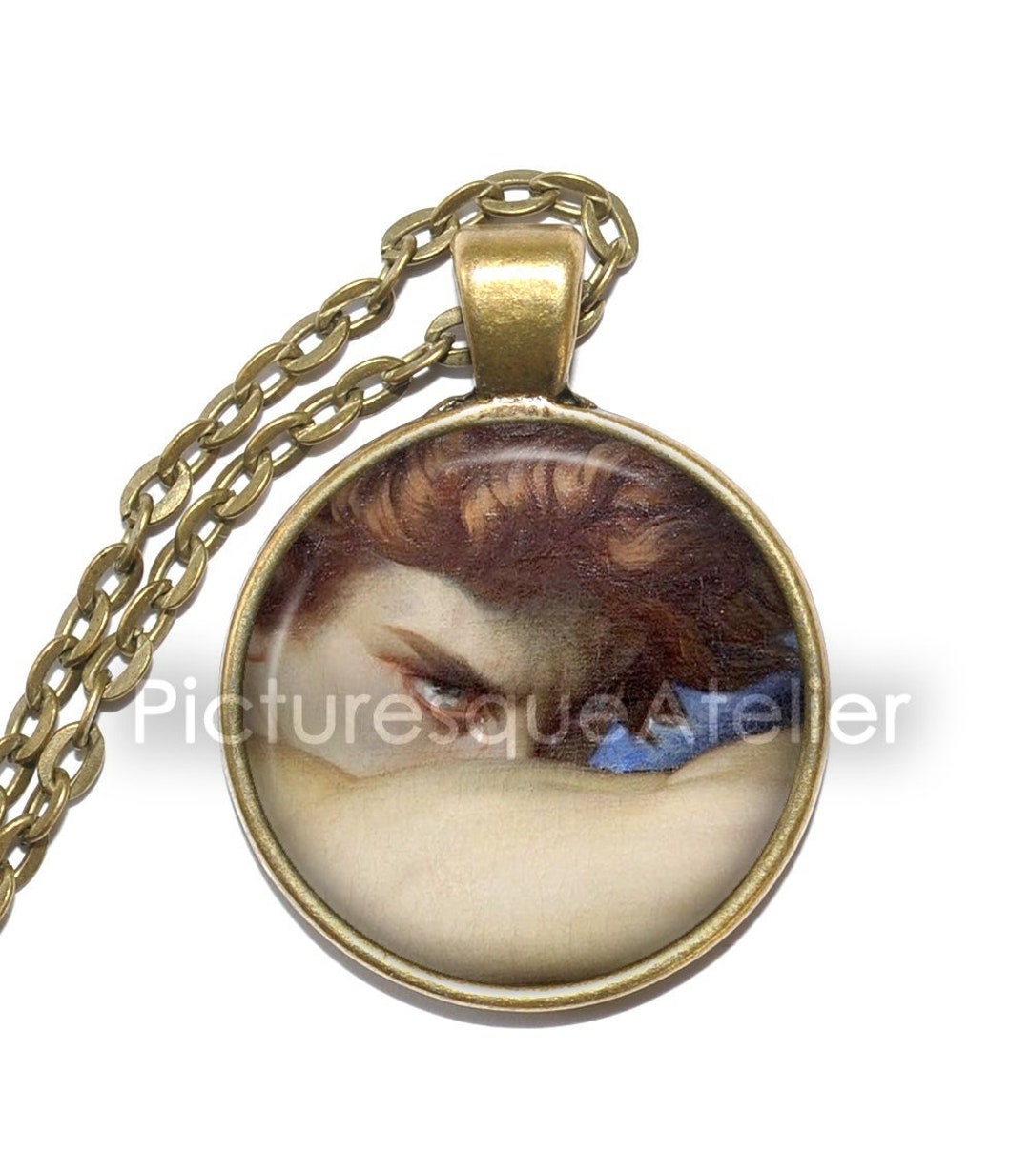 FALLEN ANGEL Necklace, L'ange Dechu, Alexandre Cabanel, Painter ...