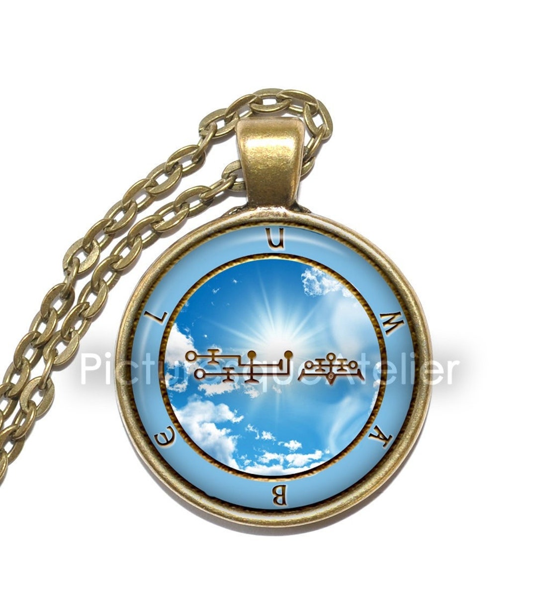 ANGEL UMABEL SEAL Necklace, Guardian Angel, Talisman, Protection ...