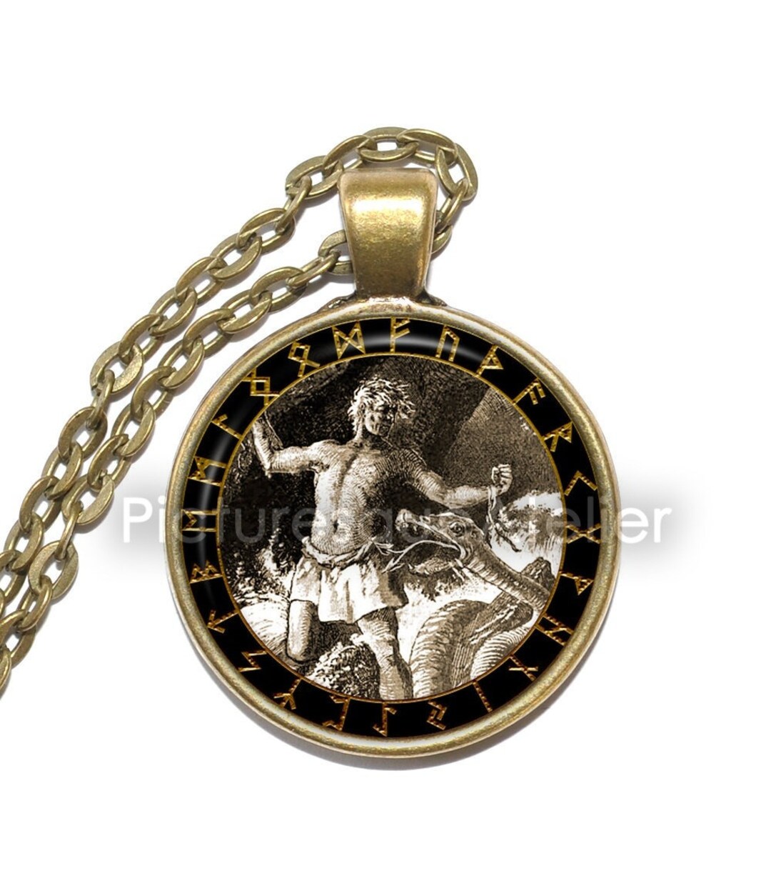 LOKI Necklace, Norse God, God of Mischief, Vikings, Scandinavian ...