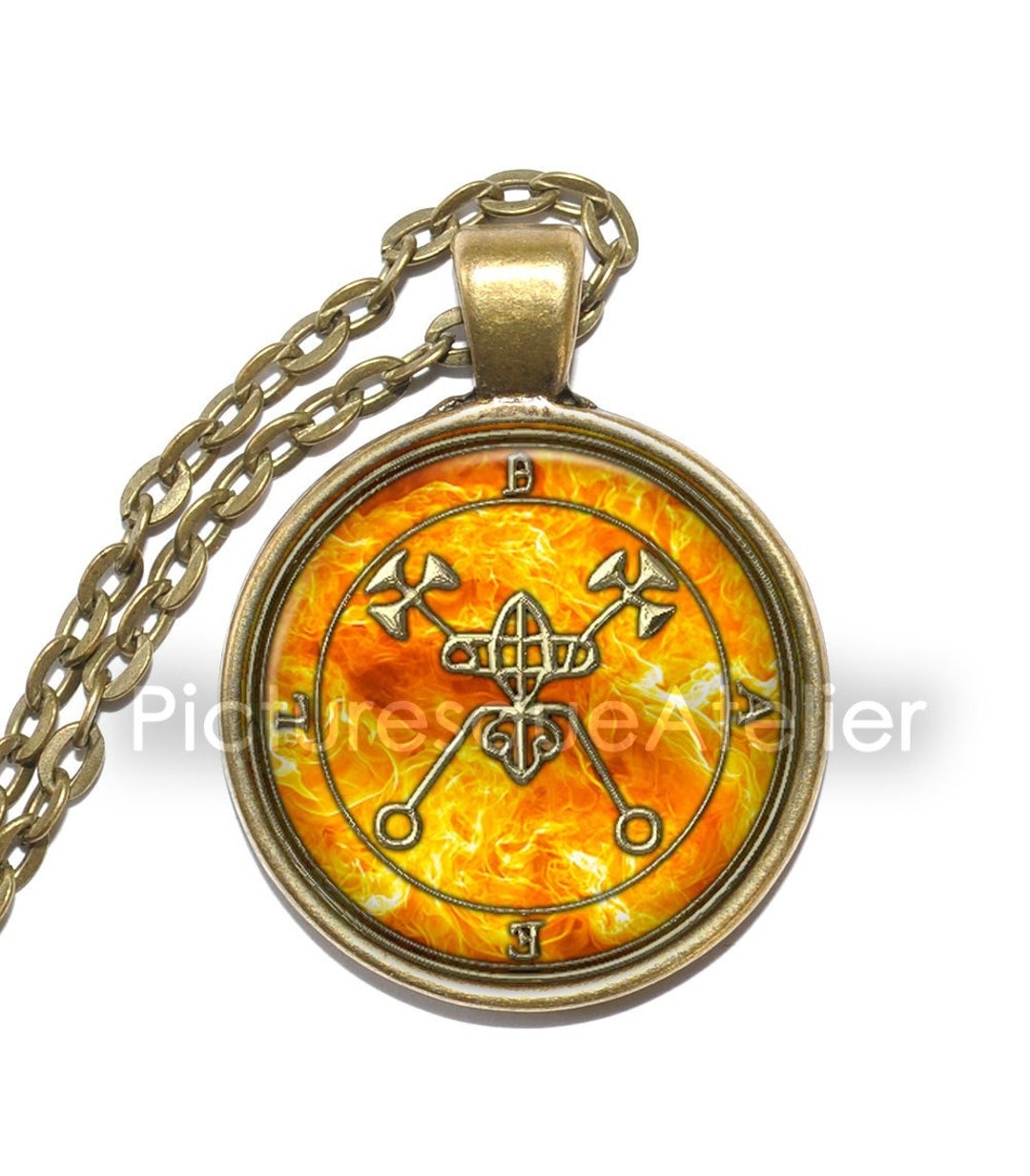 BAEL Necklace, Sigil, Baal, Demon King, Day Demon, Goetia, Goetic Demon ...