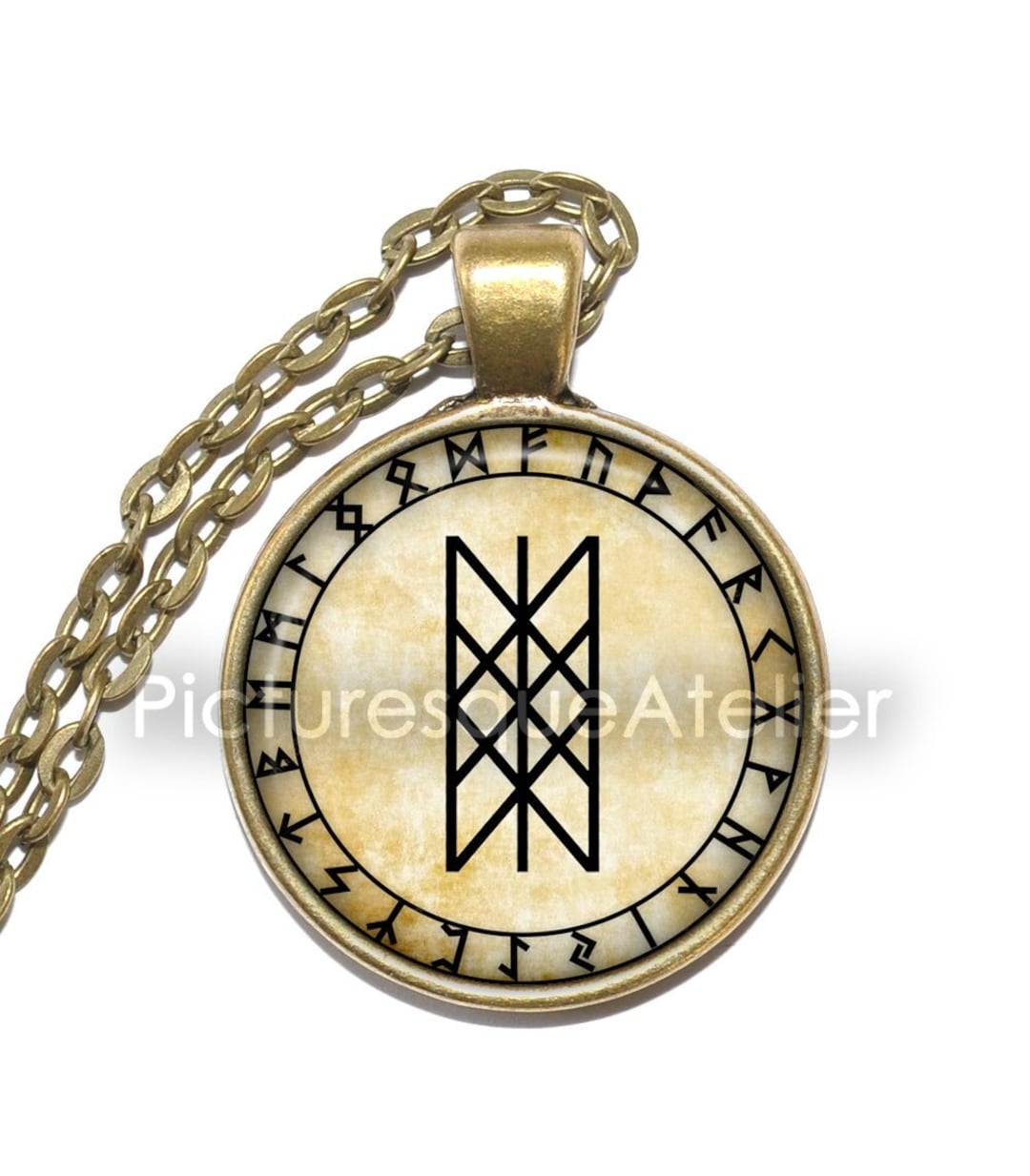 WEB OF WYRD Necklace, Asatru, Past, Present, Future, Urðr, Skuld ...