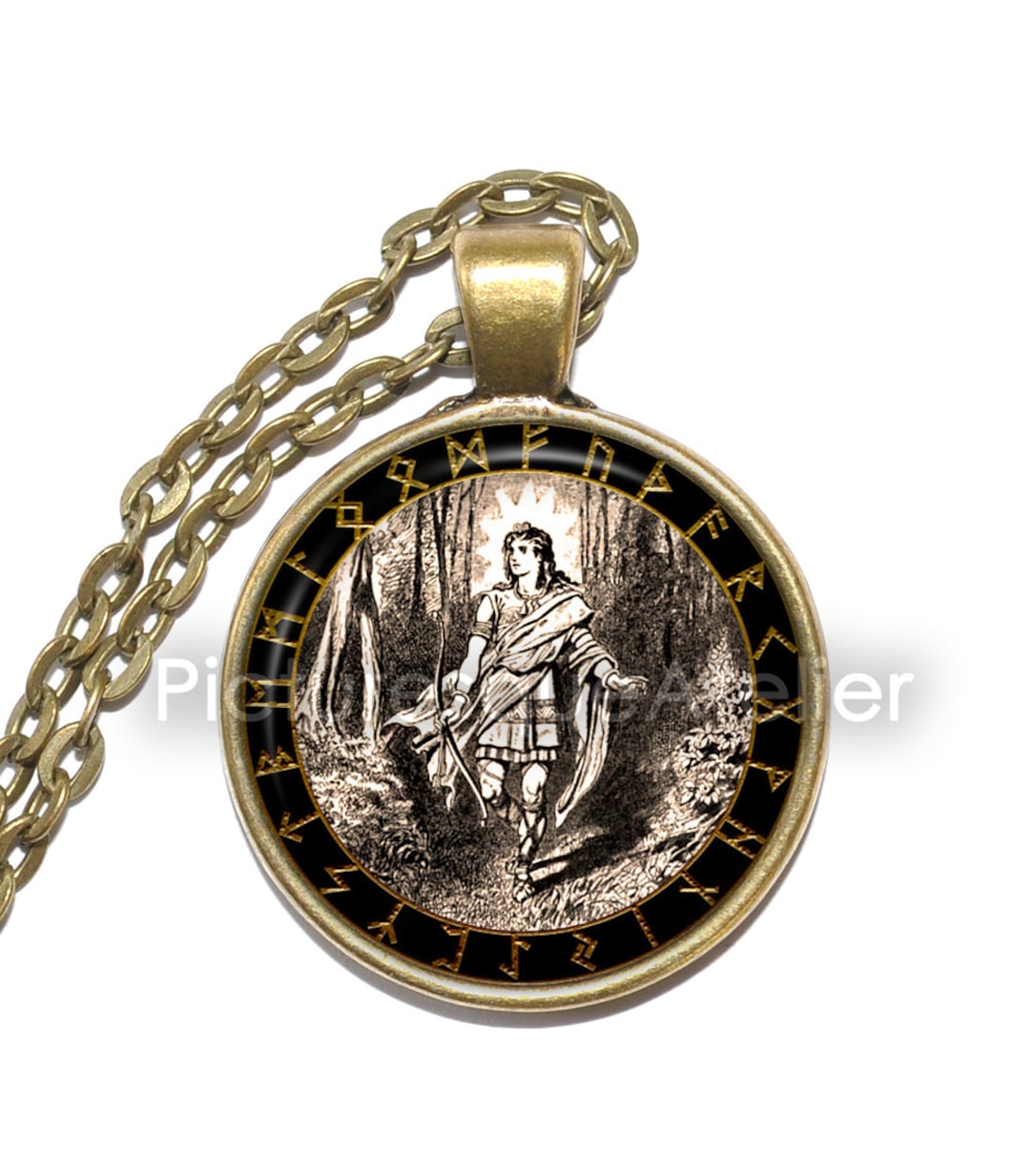 Collar VALI, dios nórdico, hijo de Odín, vengador, vikingos ...