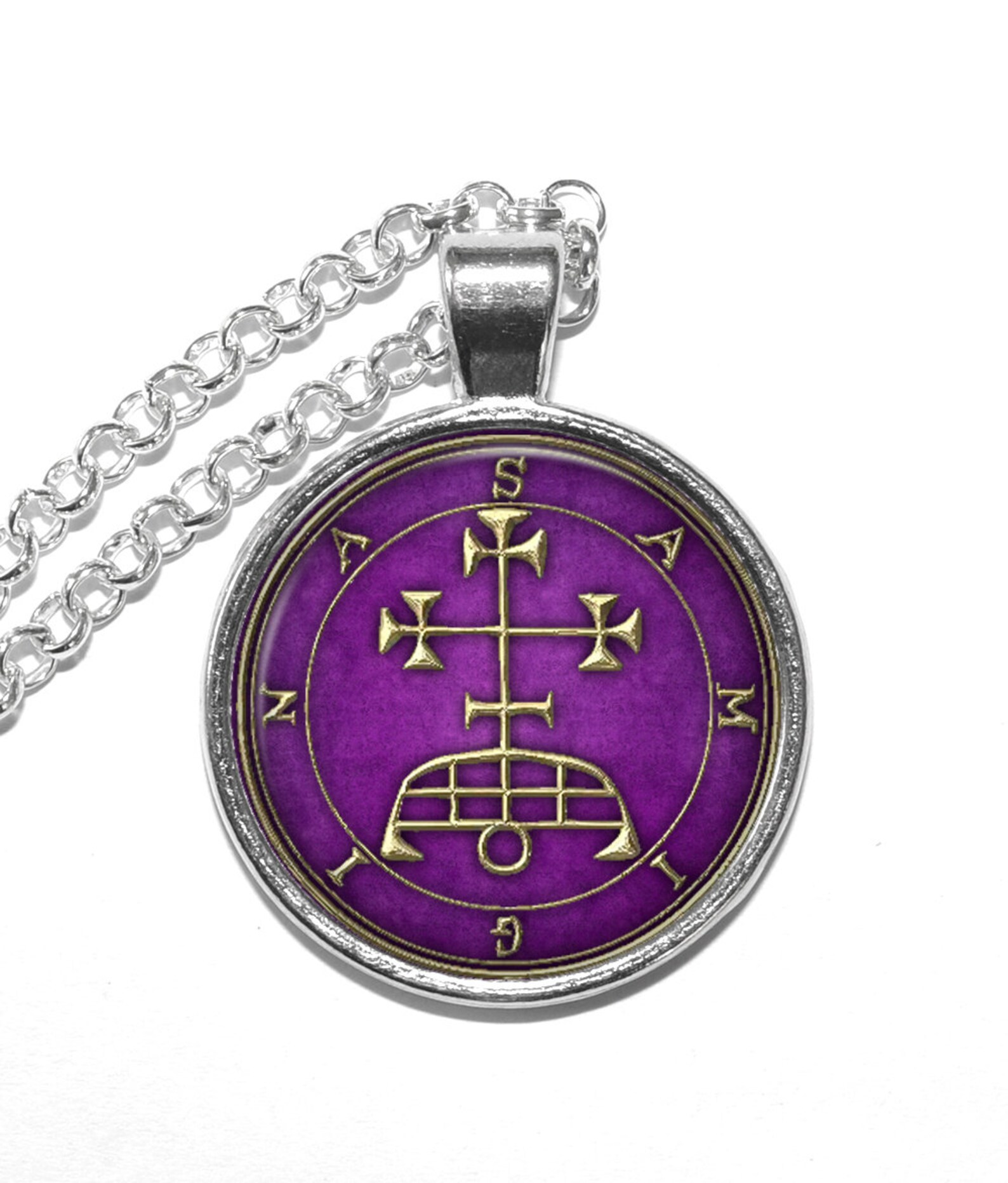 SAMIGINA Necklace Gamigin Sigil Demon Marquis Day Demon | Etsy