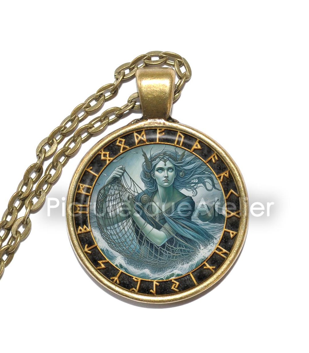 RAN Necklace/keyring, Goddess of the Sea, Wife of Aegir, Asatru ...