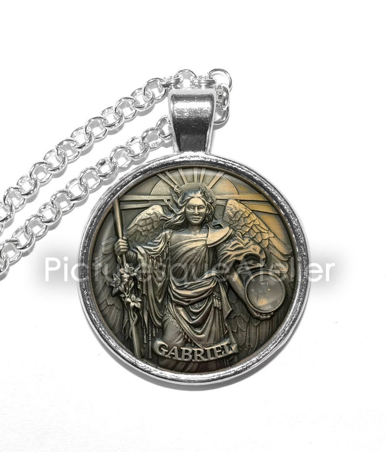 ARCHANGEL GABRIEL Necklace Archangel Messenger for God | Etsy