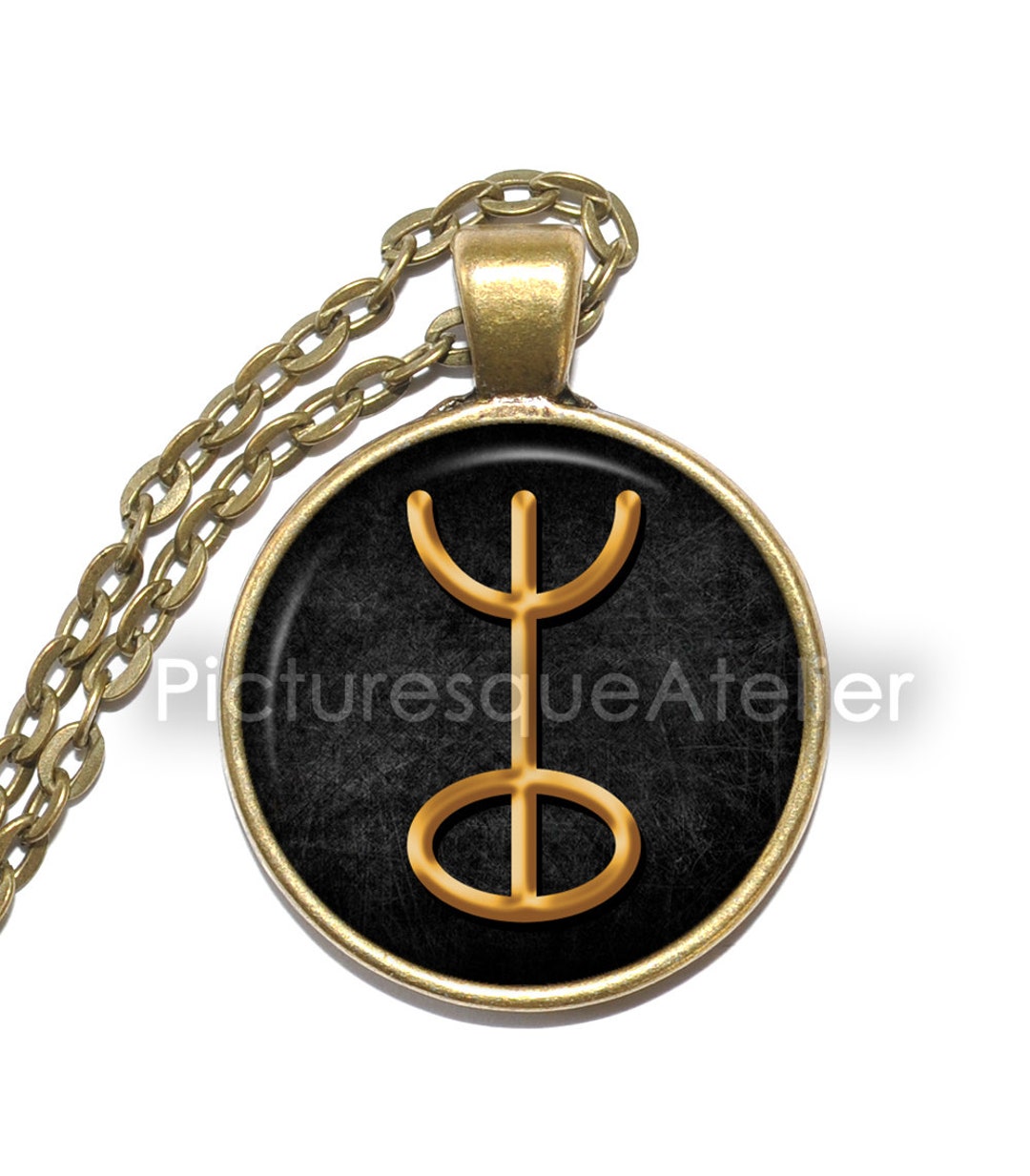 THALASSA SYMBOL Necklace, Symbol of Fertility, Symbol of Calmness ...