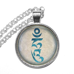 HUNG SYMBOL Necklace, Tibetan, Mantra, Meditation, Love, Protection ...