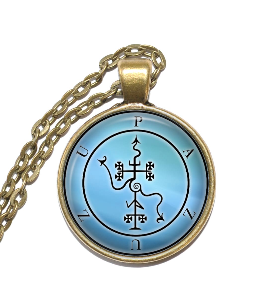 PAZUZU SIGIL Necklace, King of the Demons of the Wind, Mesopotamian ...