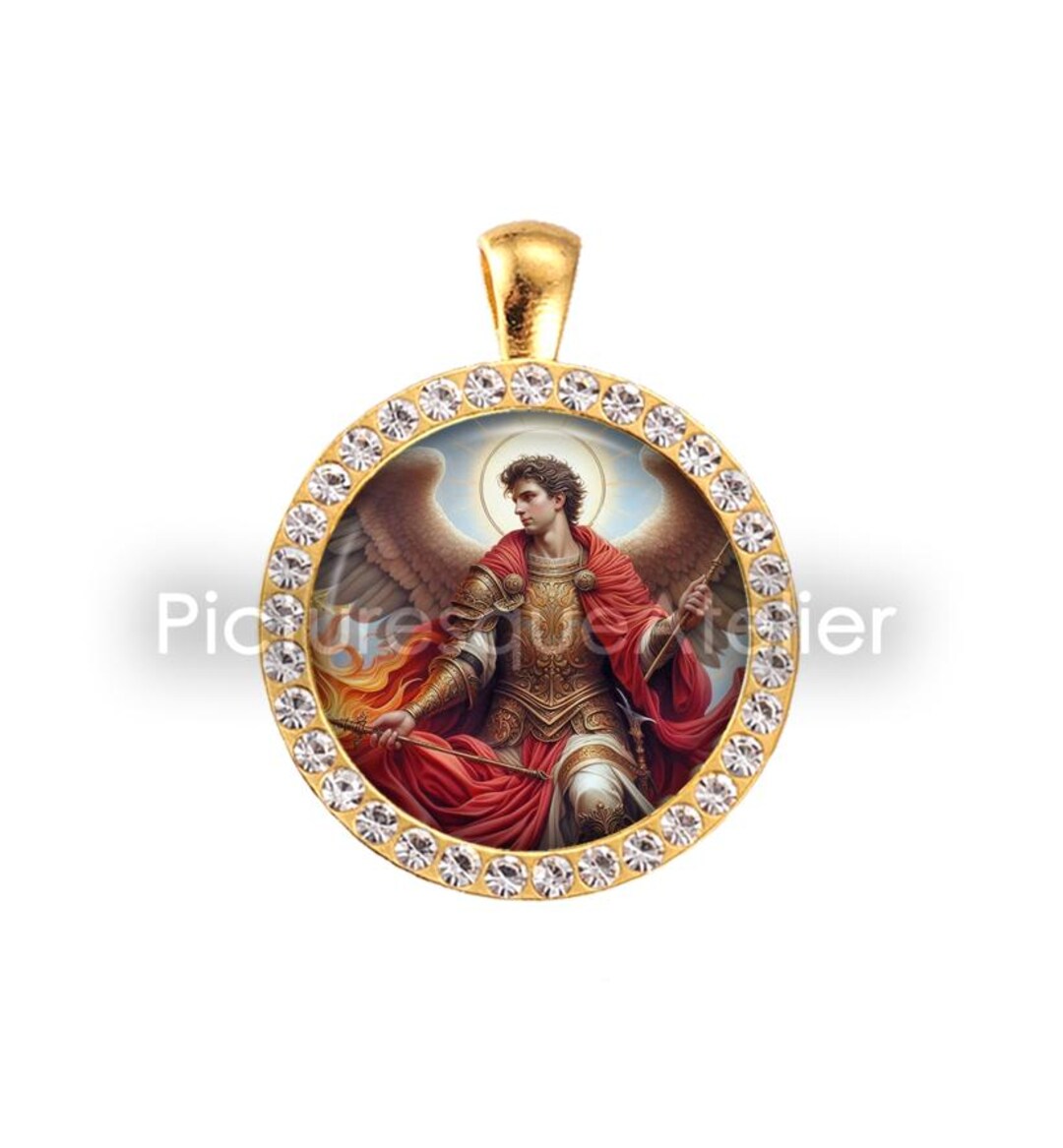 ARCHANGEL CAMAEL Pendant, Angel of Courage & Strength, Divine ...