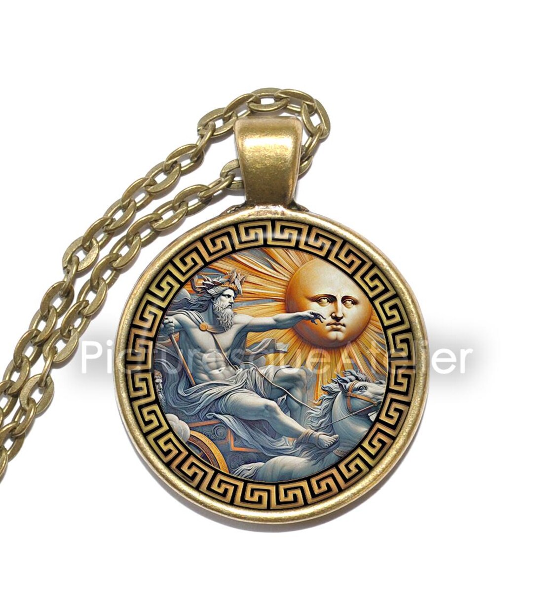 SOL Necklace, God of the Sun, Force of Sunlight, Passage of Time ...