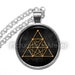 TETRACTYS SYMBOL Necklace, Mystical Symbol, Pythagoras, Pythagoreanism ...