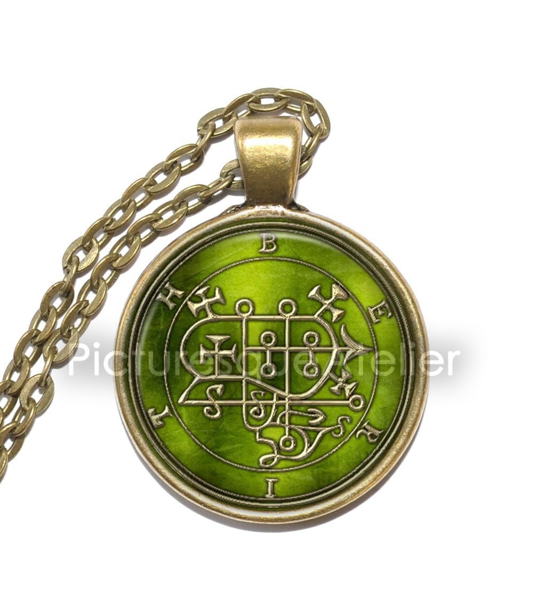 BERITH Necklace, Sigil, Demon Duke, Day Demon, Goetia, Goetic Demon ...