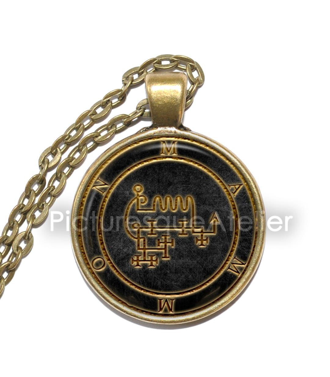 MAMMON Necklace, Summoning Sigil, King of Wealth, Money, Abundance ...