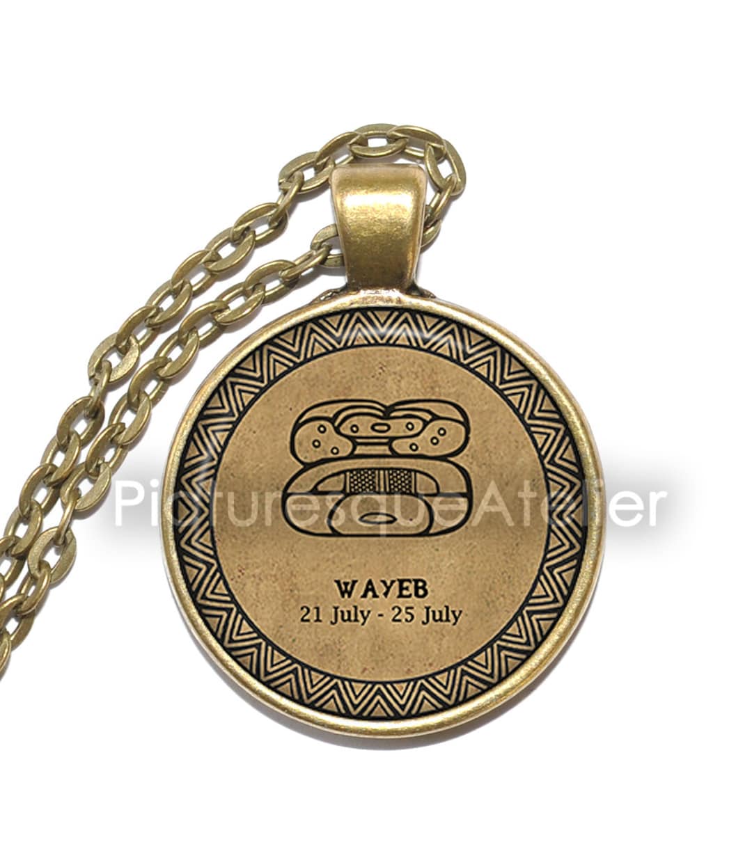 WAYEB Necklace, Mayan Zodiac, 21st – 25th July, Mayan Culture, Mayan ...