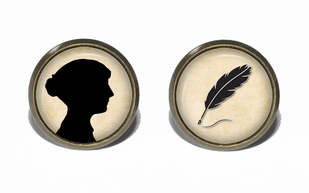 JANE AUSTEN Ohrstecker, Romancier, Britisch, Literarischer Realismus ...