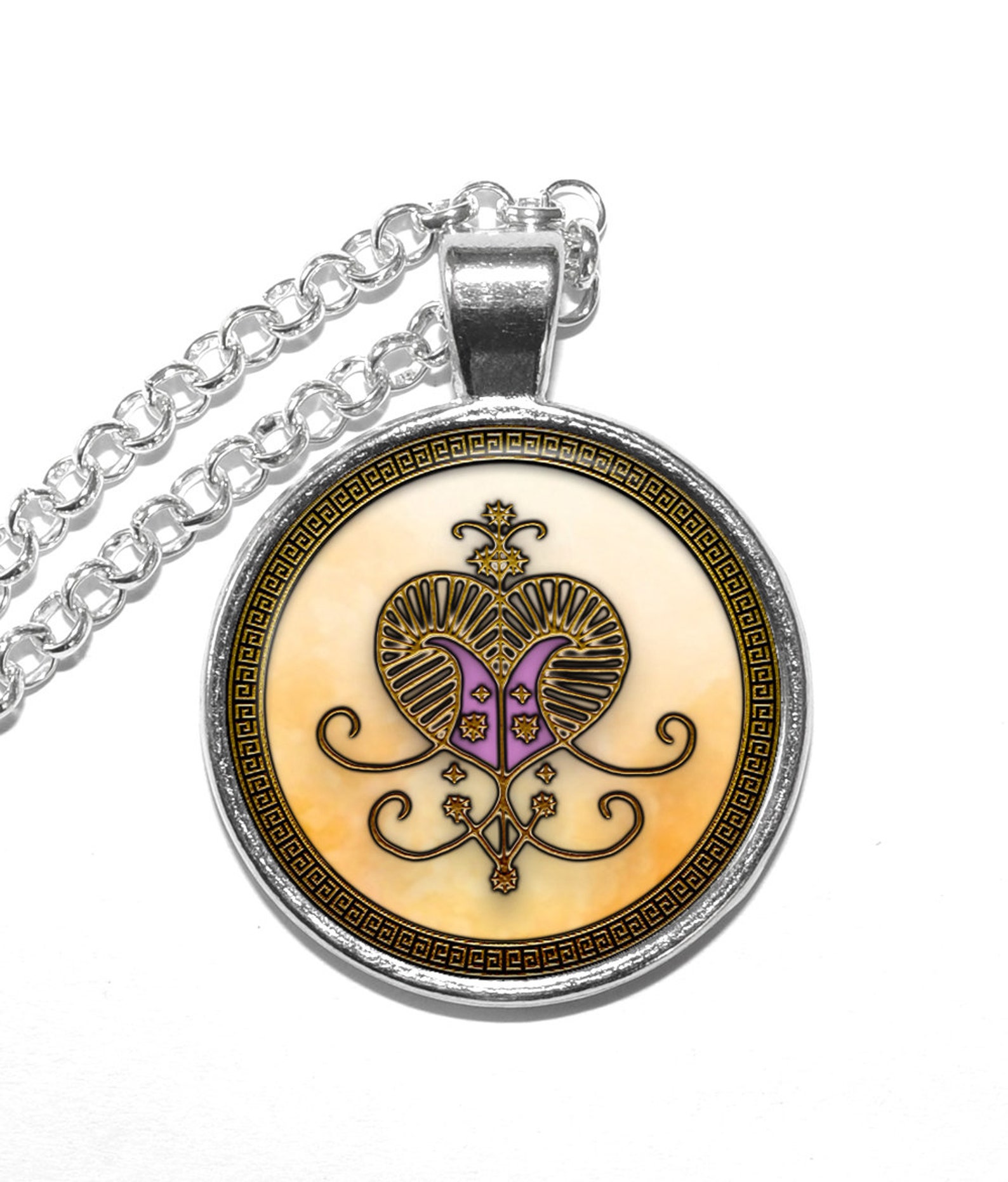 ERZULIE FREDA Necklace Voodoo Veve Loa Vodun Lady | Etsy