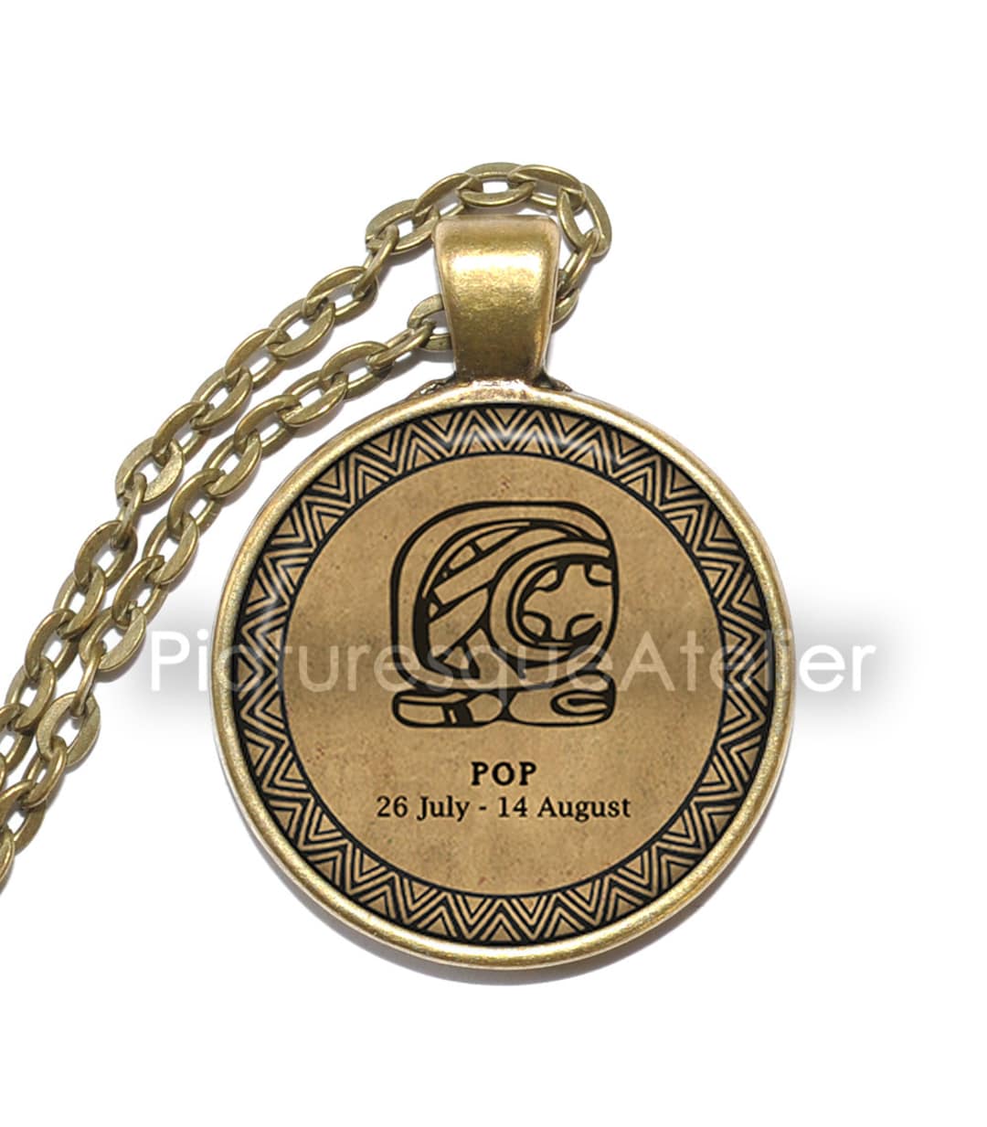 POP Necklace, Mayan Zodiac, 26th July – 14th August, Mayan Culture ...