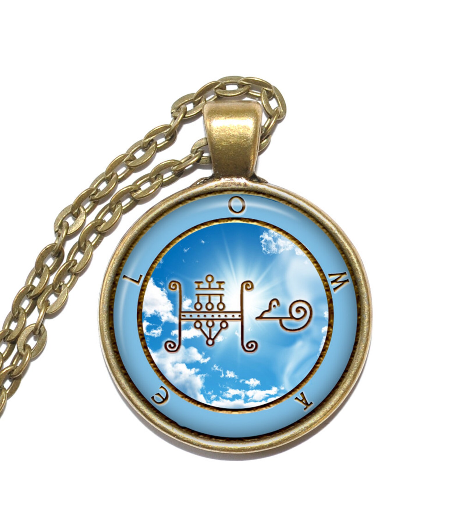 ANGEL OMAEL SEAL Necklace Guardian Angel Talisman - Etsy