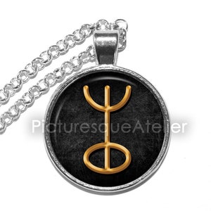 THALASSA SYMBOL Necklace, Symbol of Fertility, Symbol of Calmness ...