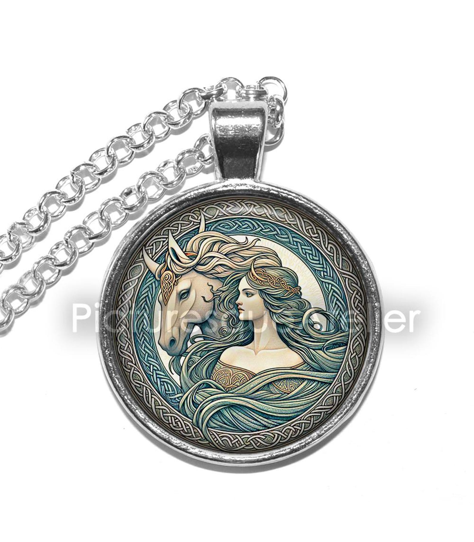 EPONA Necklace, Goddess of Horses, Goddess of Fertility, Mules, Ponies ...