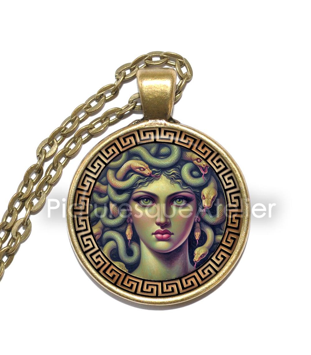 EURYALE Necklace, Gorgons, Venomous Snakes, Immortal, Gorgon Sisters ...