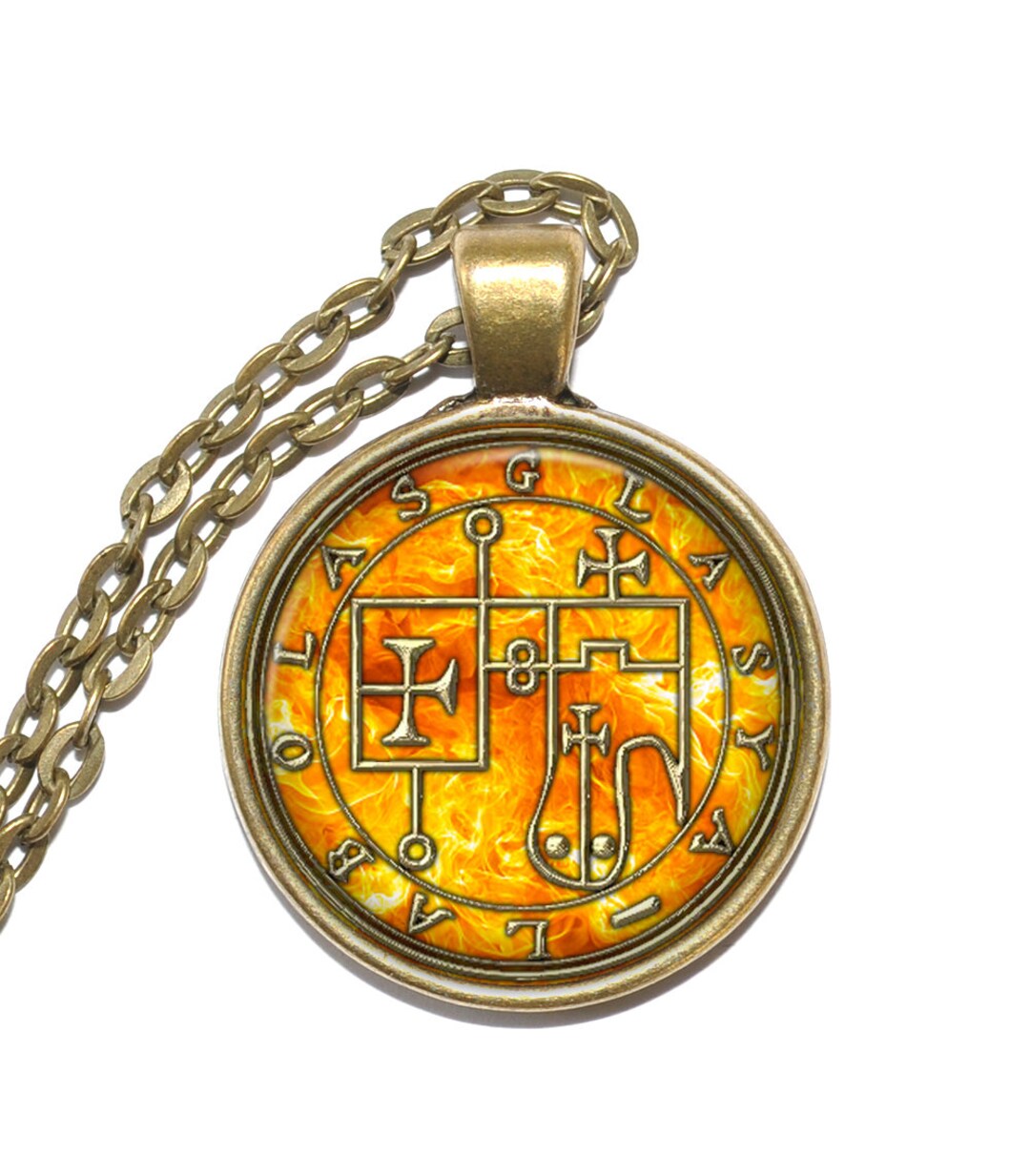 GLASYA-LABOLAS Necklace, Sigil, Demon President, Earl, Goetia, Goetic ...
