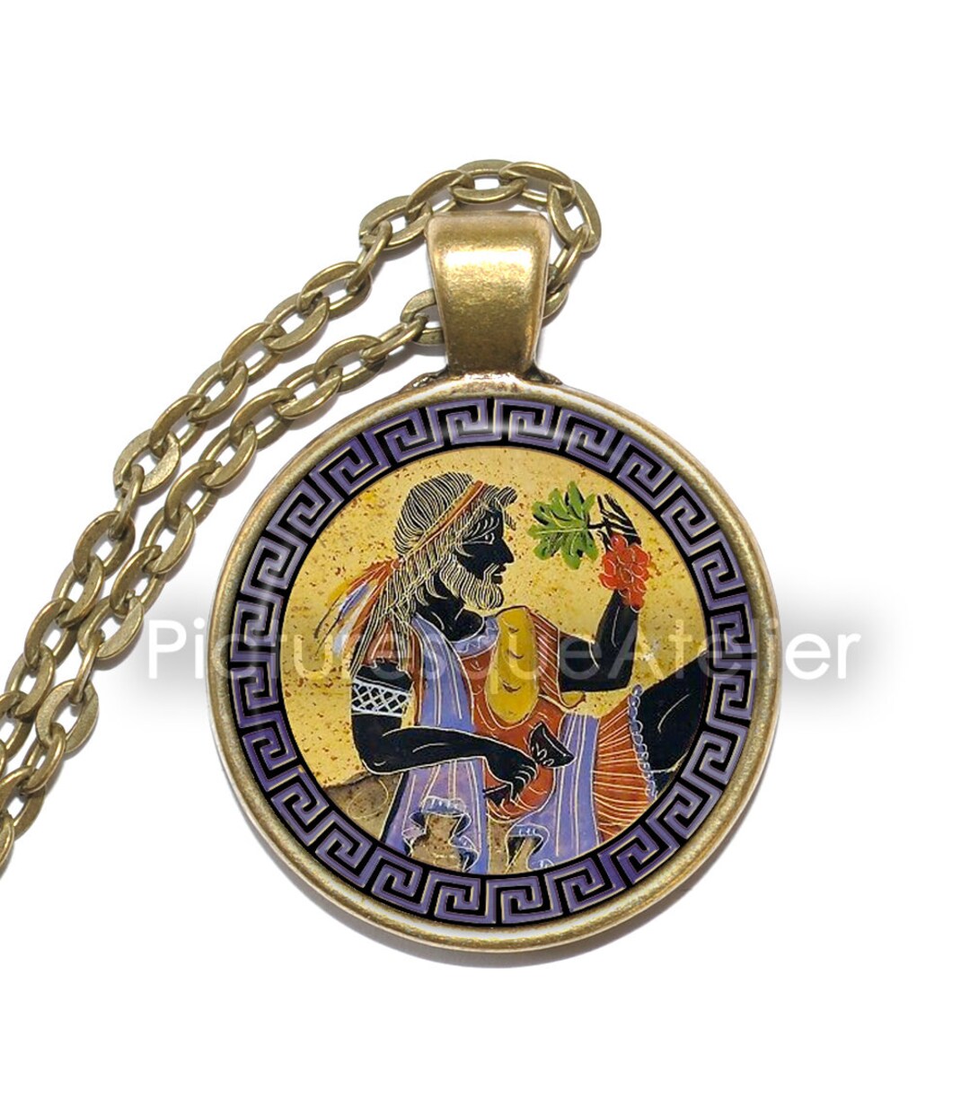DIONYSUS Necklace, God of Winemaking, God of Fertility, God of Insanity ...