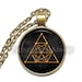 TETRACTYS SYMBOL Necklace, Mystical Symbol, Pythagoras, Pythagoreanism ...