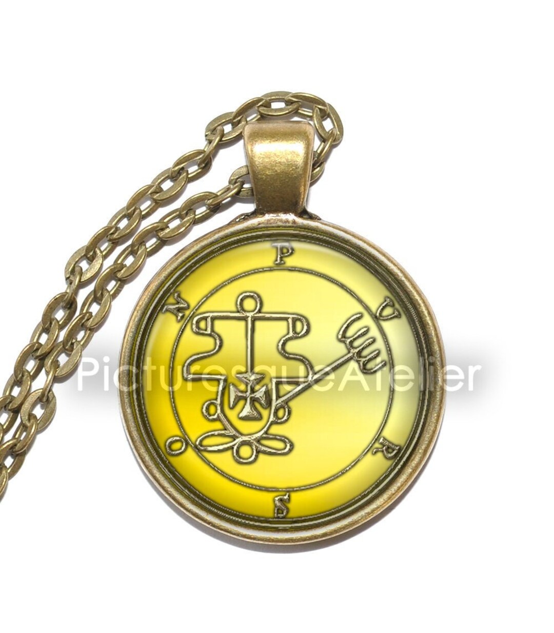 PURSON Necklace, Sigil, Demon King, Day Demon, Goetia, Goetic Demon ...