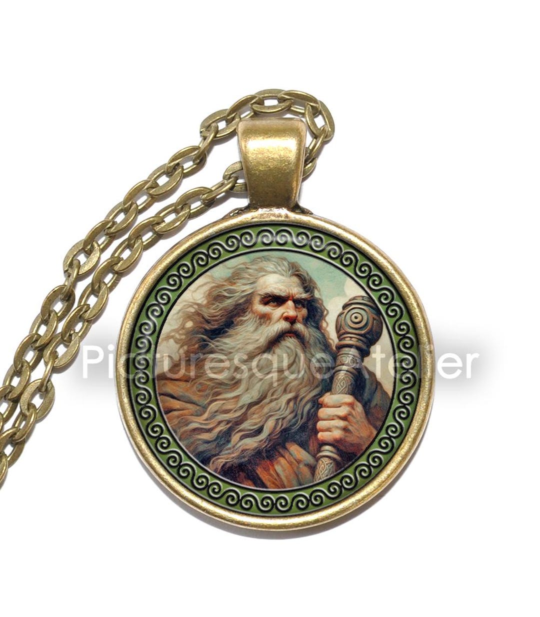 THE DAGDA Necklace/keyring, the Good God, the Great God, in Dagda, an ...