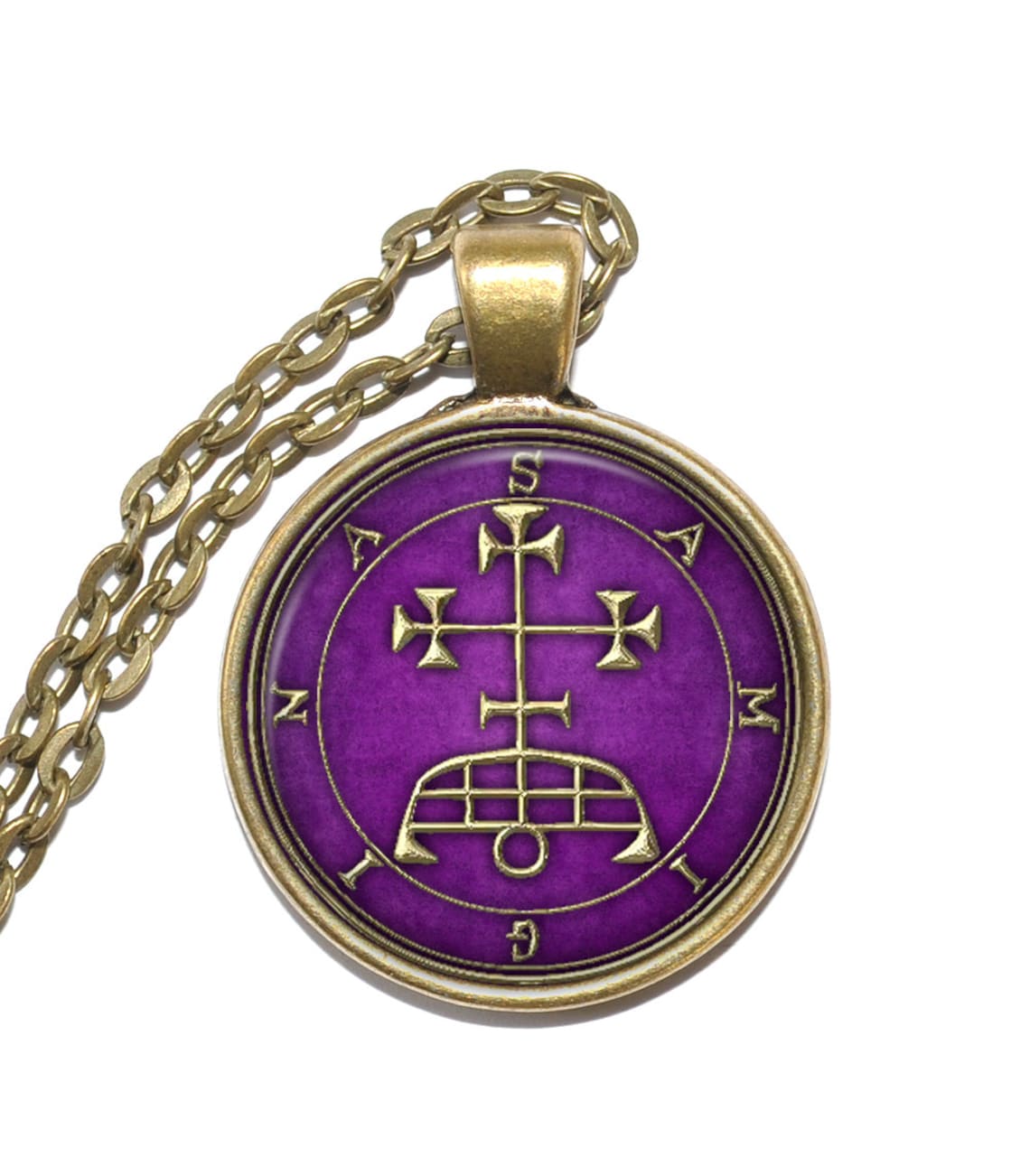 SAMIGINA Necklace Gamigin Sigil Demon Marquis Day Demon | Etsy