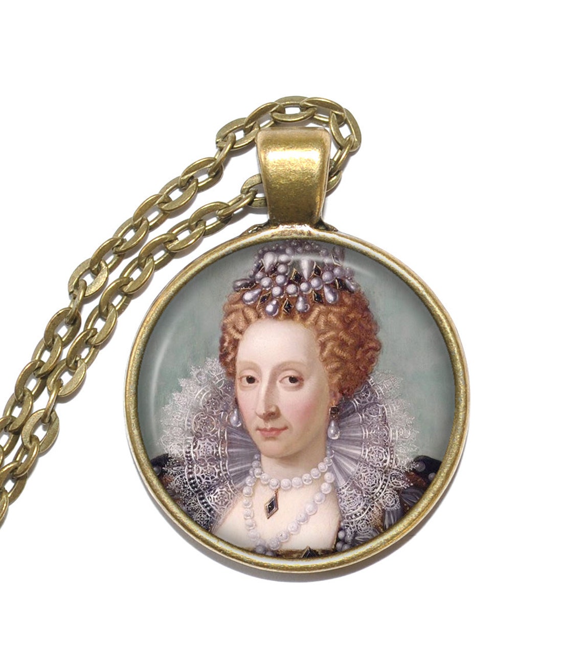 ELIZABETH I Necklace Queen House of Tudor Virgin Queen | Etsy