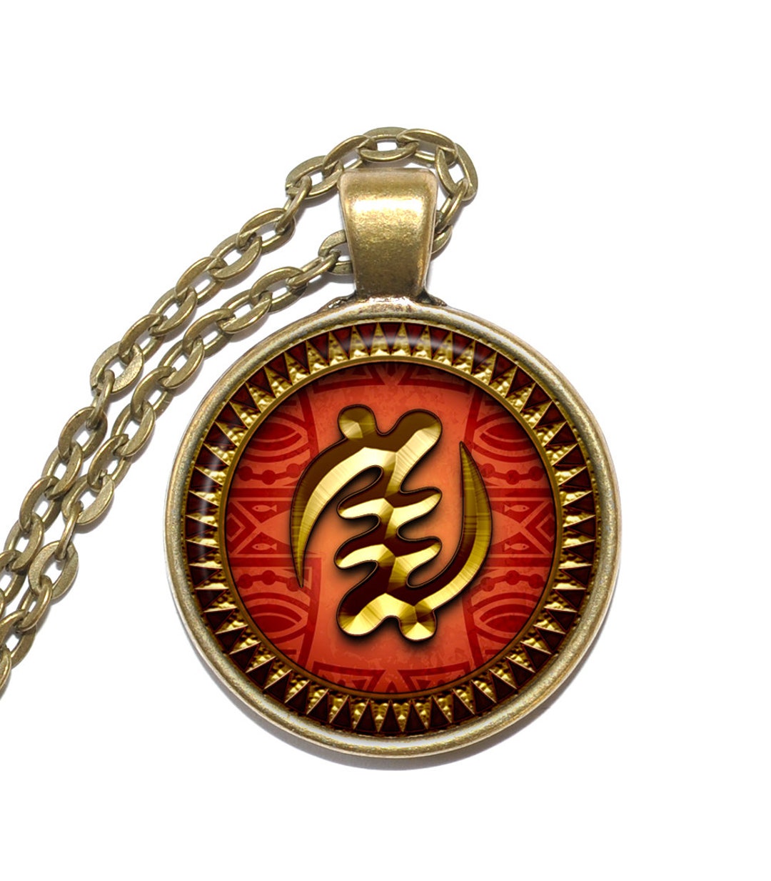 GYE NYAME Necklace, Adinkra, Symbol, Except God, Only God, Faith ...